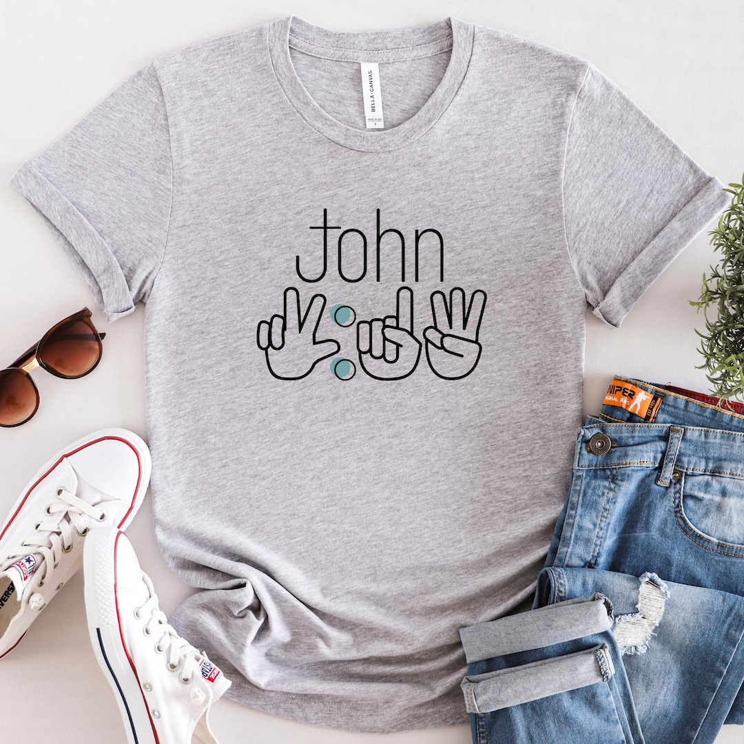 John 3:16 ASL Shirt - Unisex, American Sign Language Shirt, ASL Shirt ...