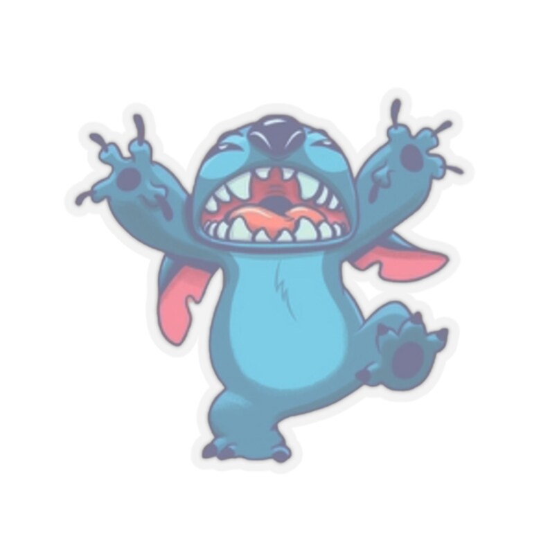 Stitch Sticker, Crazy Stitch, Kiss-cut Stickers - Etsy