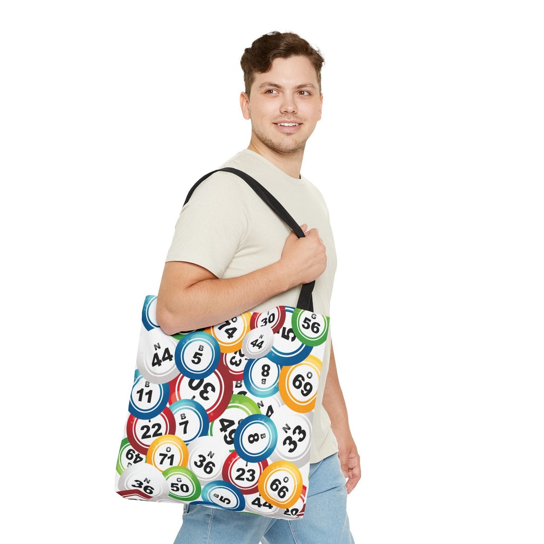 Bingo Pattern Tote Bag- Carry Your Fan, Cushion, and All the Supplies ...