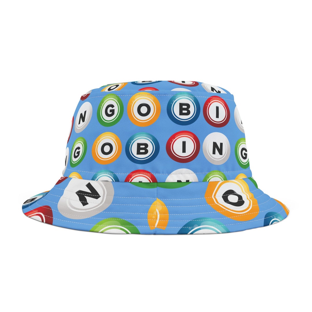 Light Blue Bingo Bucket Hat, Fun and Unique Bingo Attire for the Bingo ...