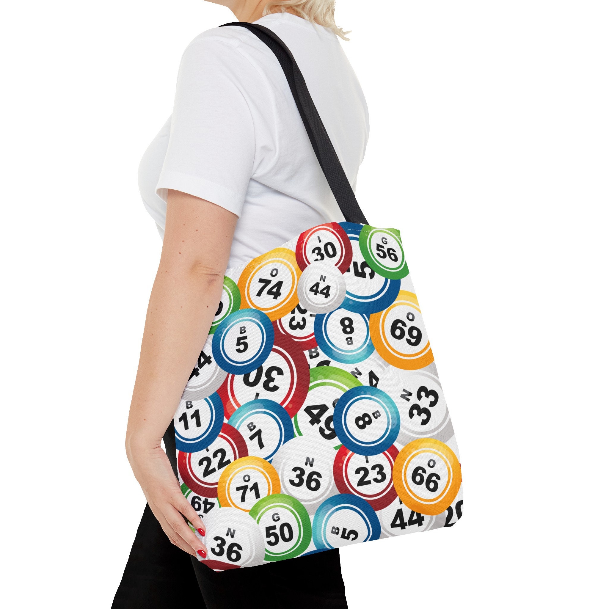 Bingo Pattern Tote Bag Carry Your Fan, Cushion, and All the Supplies ...