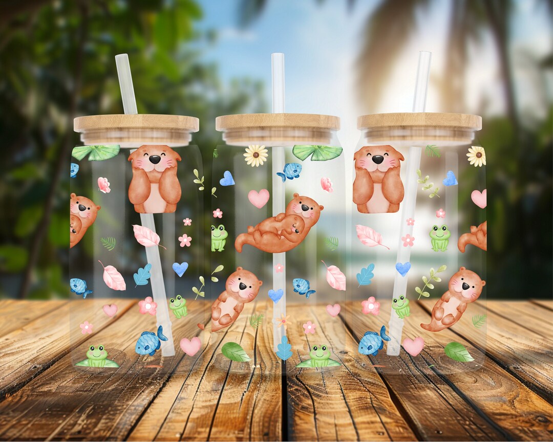 OMG Cutest Otter Glass Tumbler You Have Ever Seen! And, Free Shipping ...