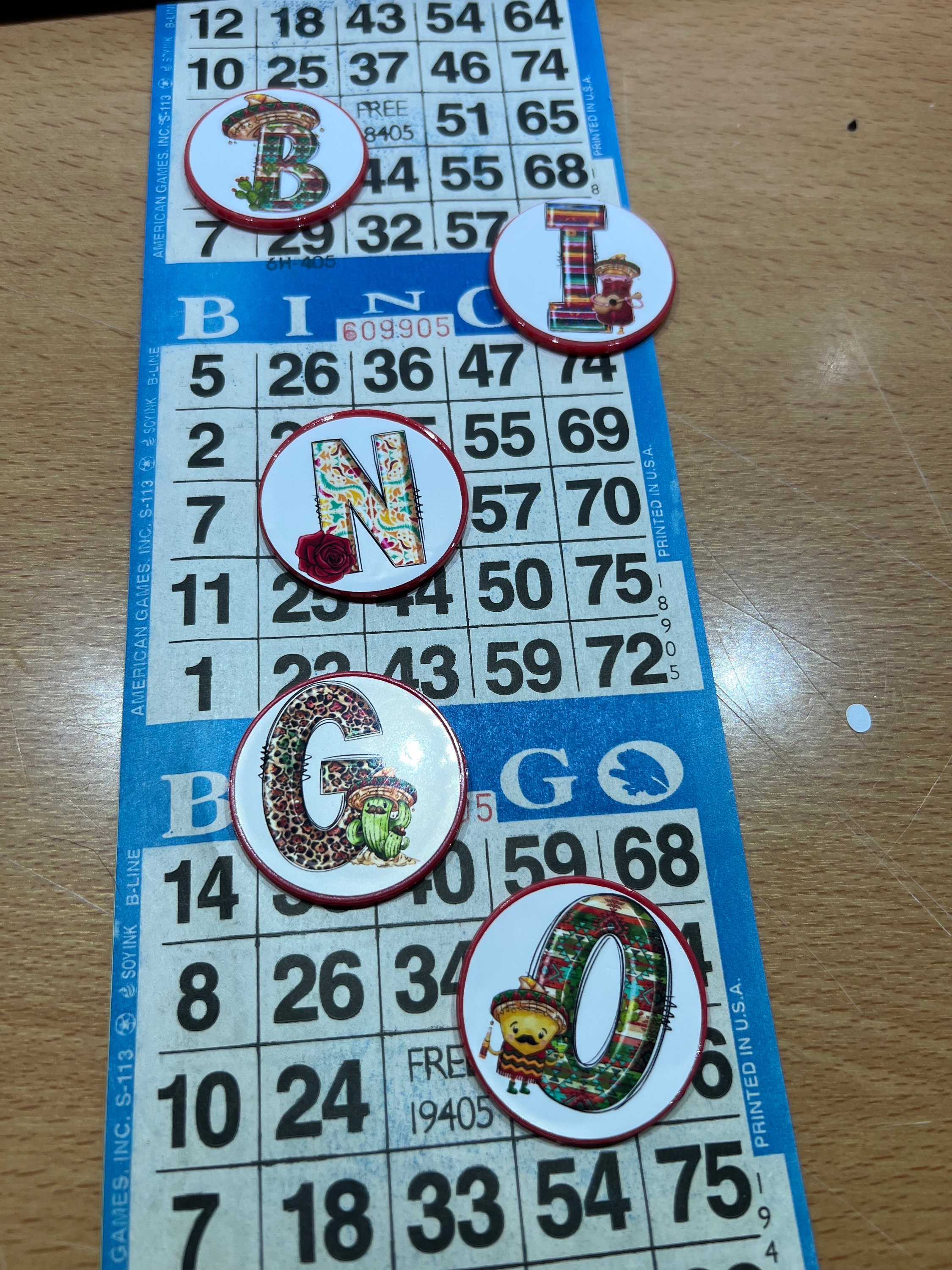 Cinco De Bingo BINGO Waiters or Bingo Covers - Etsy