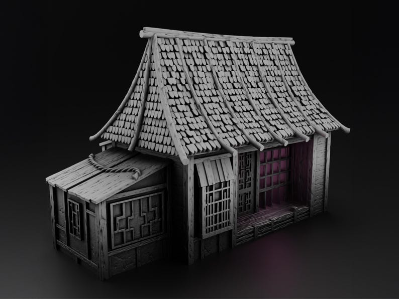 Minka Traditional Farmhouse STL | Japanese Architecture | 3D Printable ...