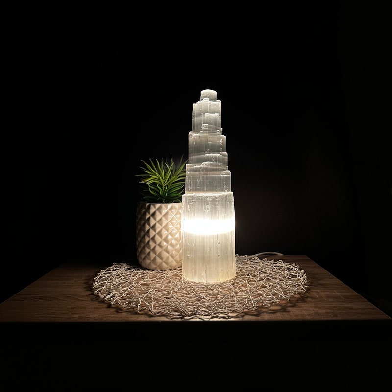 Selenite Lamp - Etsy