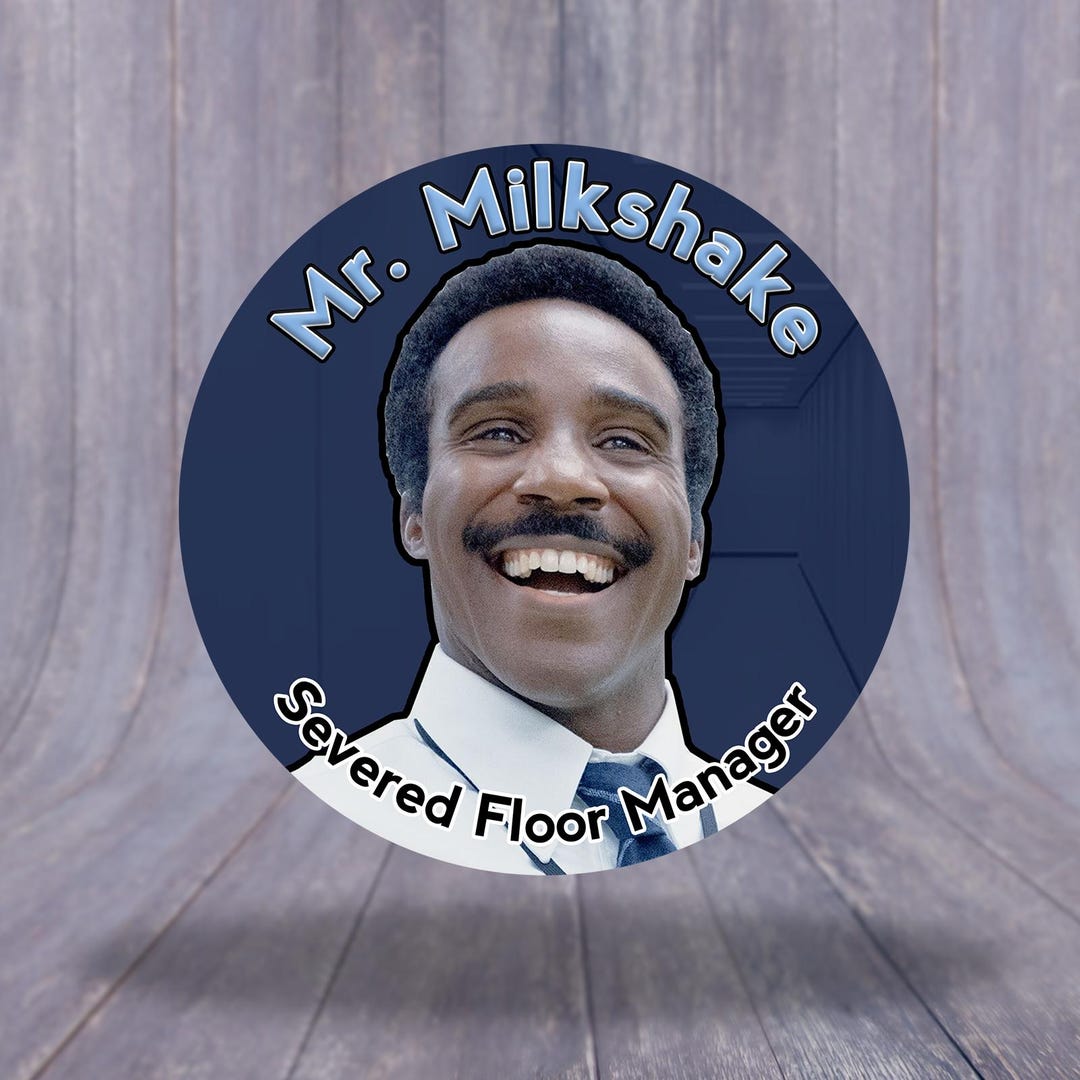 Mr. Milkshake Severance Sticker, Funny Meme Sticker, Milchick TV Show ...
