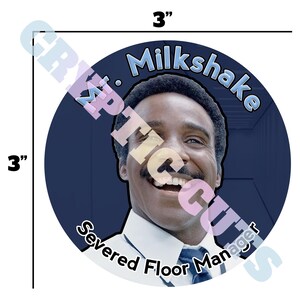 Mr. Milkshake Severance Sticker, Funny Meme Sticker, Milchick TV Show ...