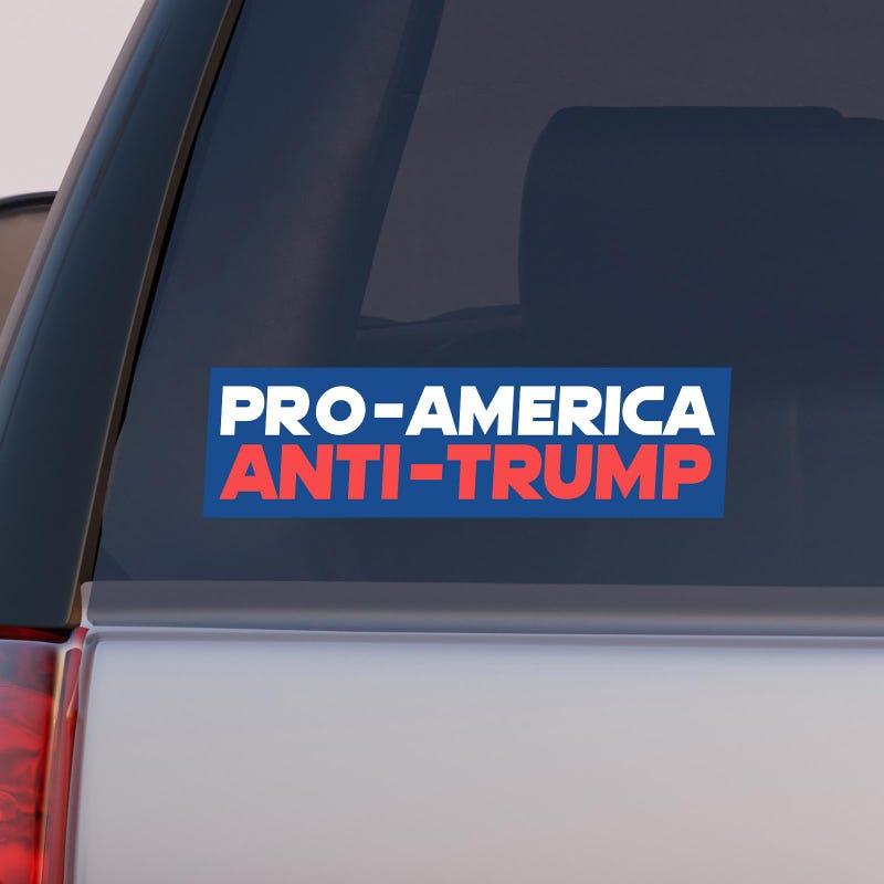 Pro America Anti Trump Stickers - Etsy