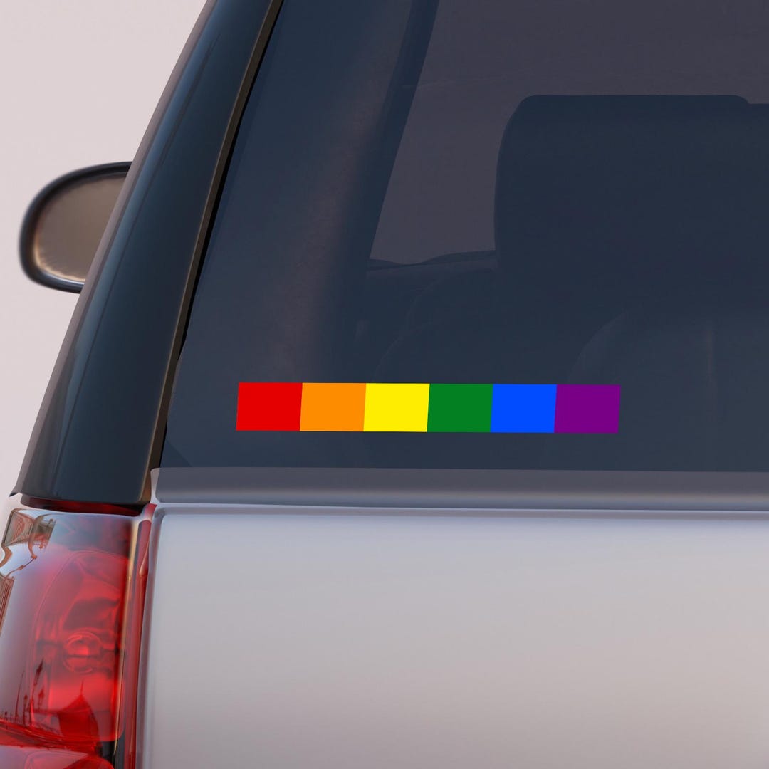 Pride Flag Bumper Sticker, Pride Sticker, LGBTQIA Rights Decal for Car ...