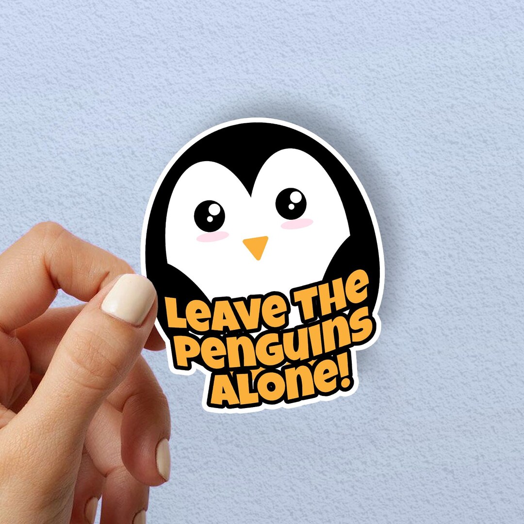 Penguin Tariffs Sticker, Anti Trump Decal, Political Stickers for ...