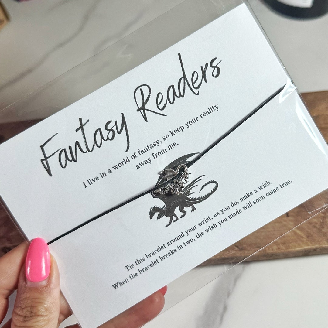 Fantasy Readers Wish Bracelet, Book Lover Charm Bracelet, Book Lovers ...