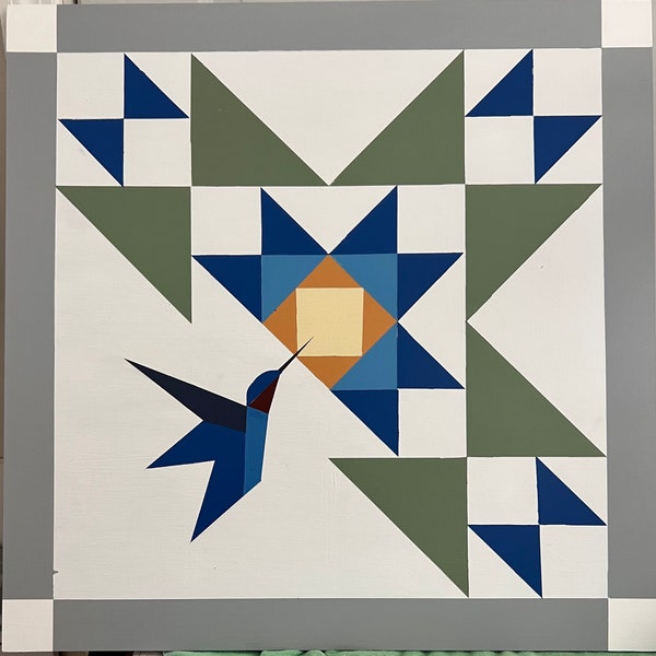 Hummingbird Barn Quilt - Etsy