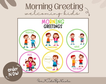 Morning Greeting, Morning Greeting to Welcome Kids, Printable Kids ...
