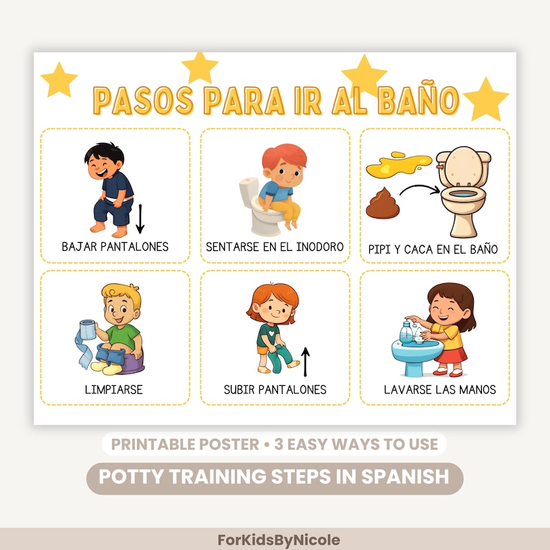 Potty Training Spanish - Etsy