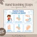 Spanish Hand Washing Steps Poster: Kids Hygiene Activity (digital ...