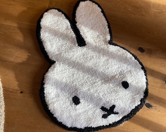 Handmade Miffy Tufted Rug Cozy, Adorable, and Unique Decor Piece - Etsy