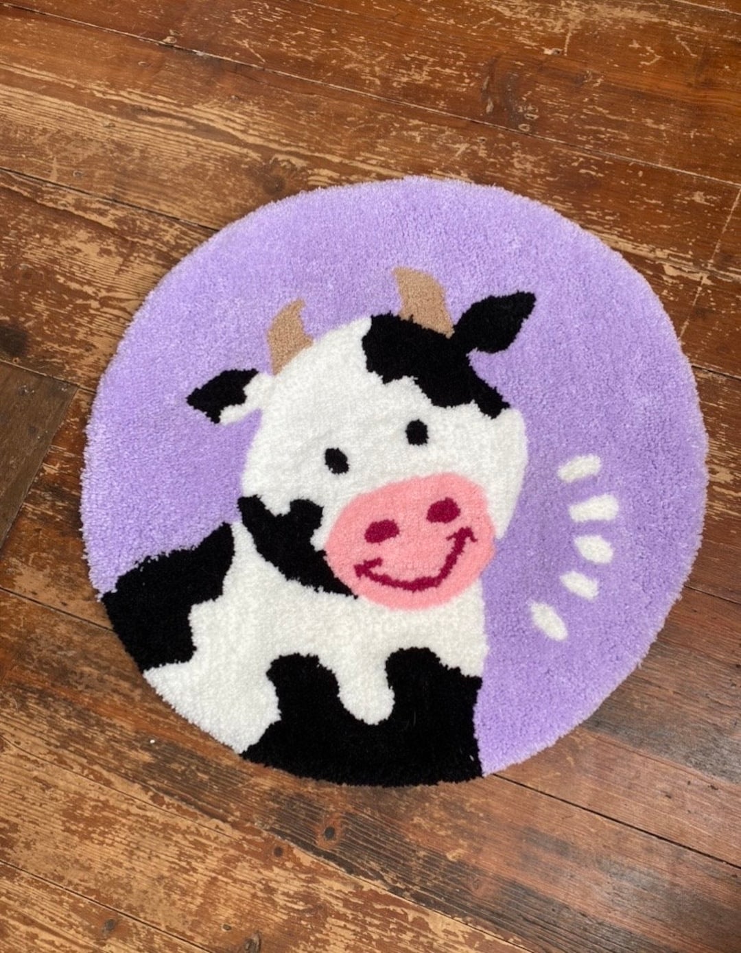 Silly Cow Rug - Etsy