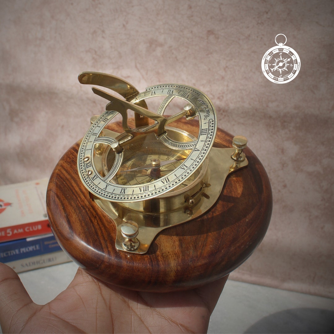 Brass Compass With Personalization, Ideal Anniversary or Groomsmen Gift ...