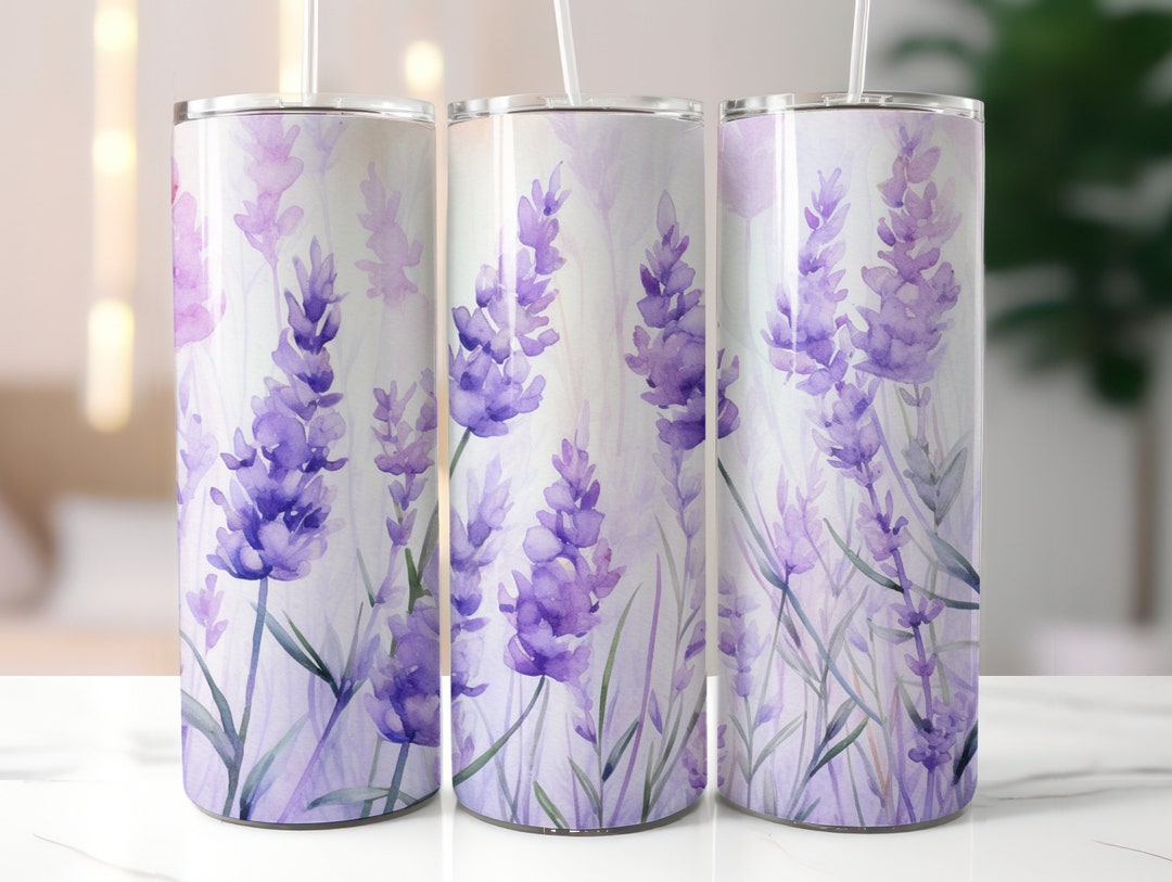 Lavender Sublimation Tumbler Designs - Instant Digital Downloads for ...