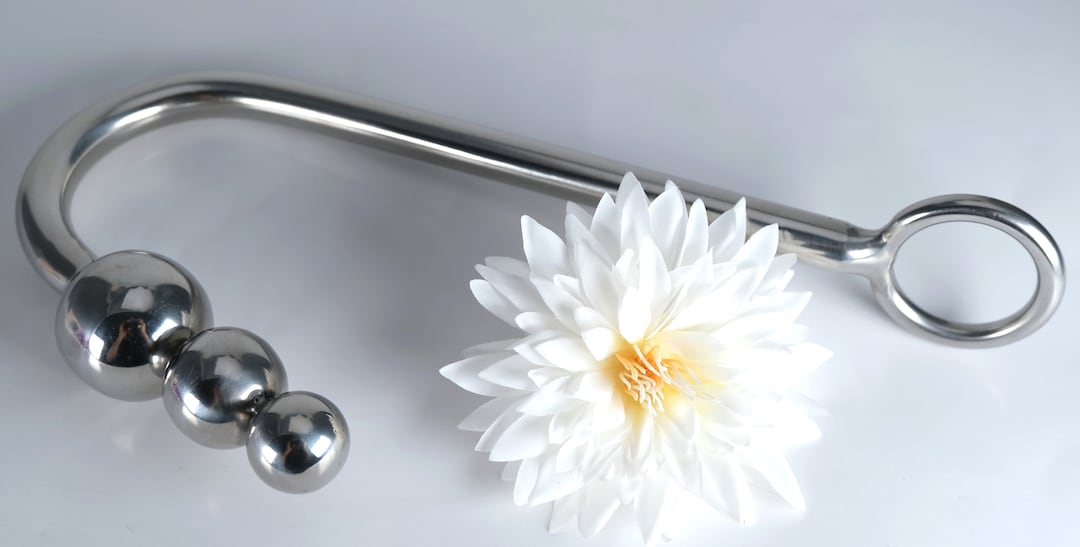 BDSM Anal Hook Stainless Steel Anal Hook With Three Ball Submissive ...