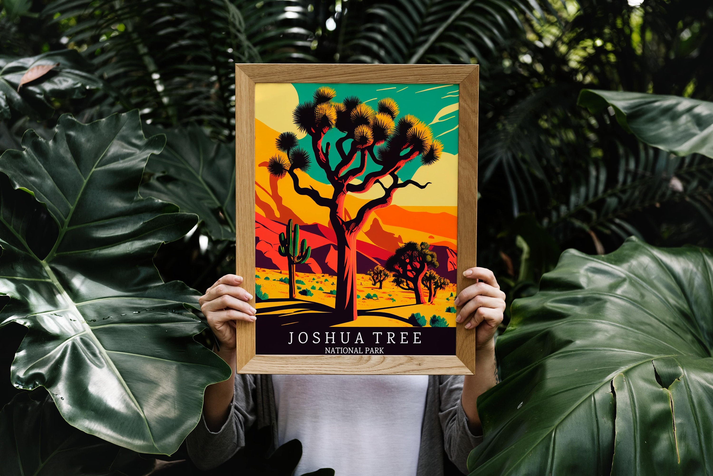 Joshua Tree Retro Poster Digital Prints Set of 5 Wall Art - Etsy