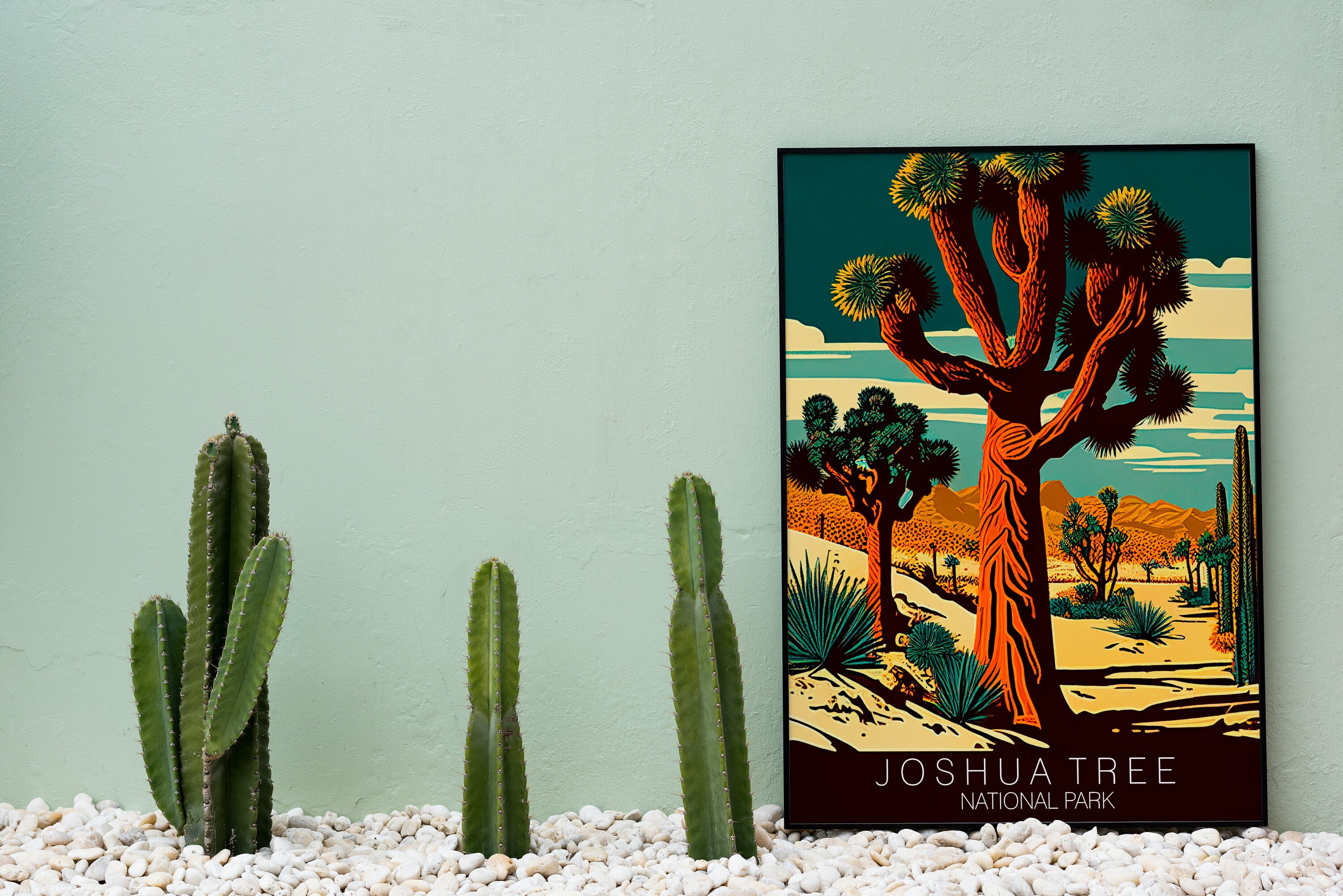 Joshua Tree Retro Poster Digital Prints, Set of 5, Wall Art Prints ...