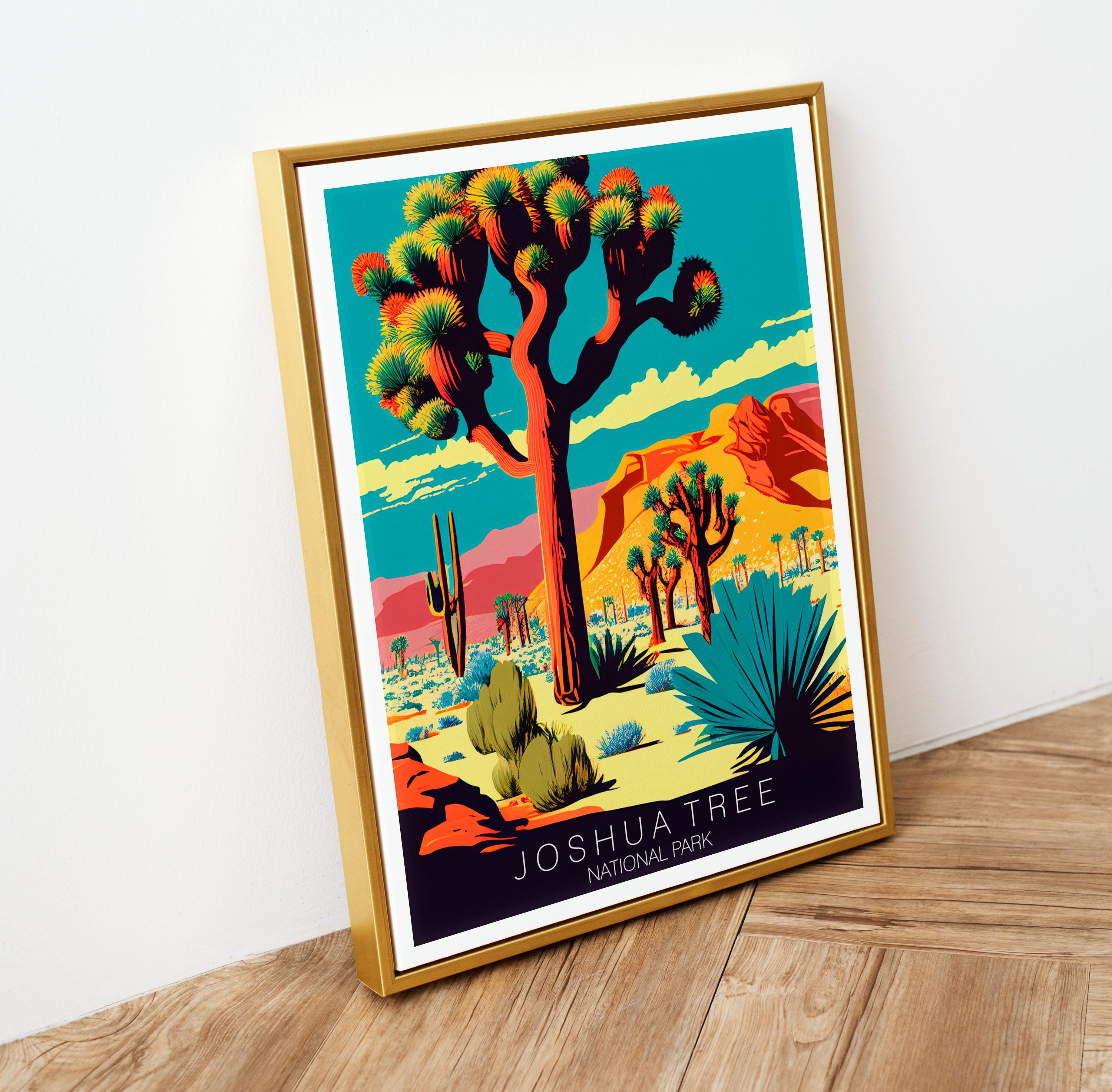Joshua Tree Retro Poster Digital Prints Set of 5 Wall Art - Etsy