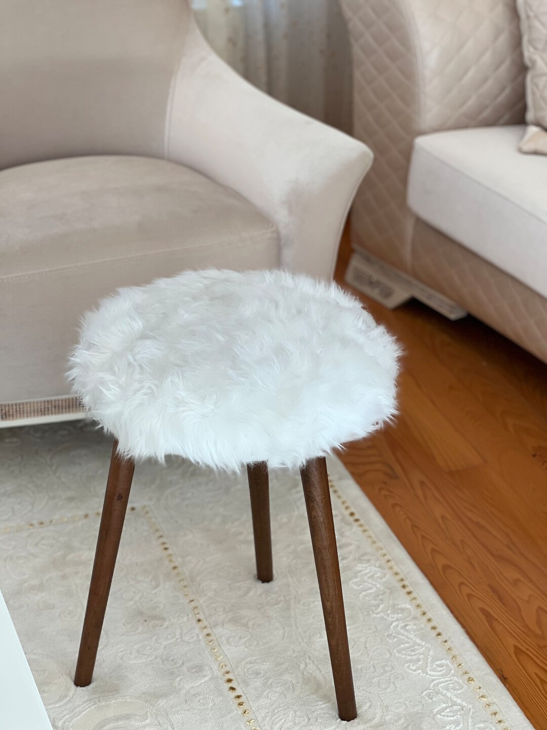 Stool plush Stool Set Kitchen Chairs Dining Chairs Living - Etsy