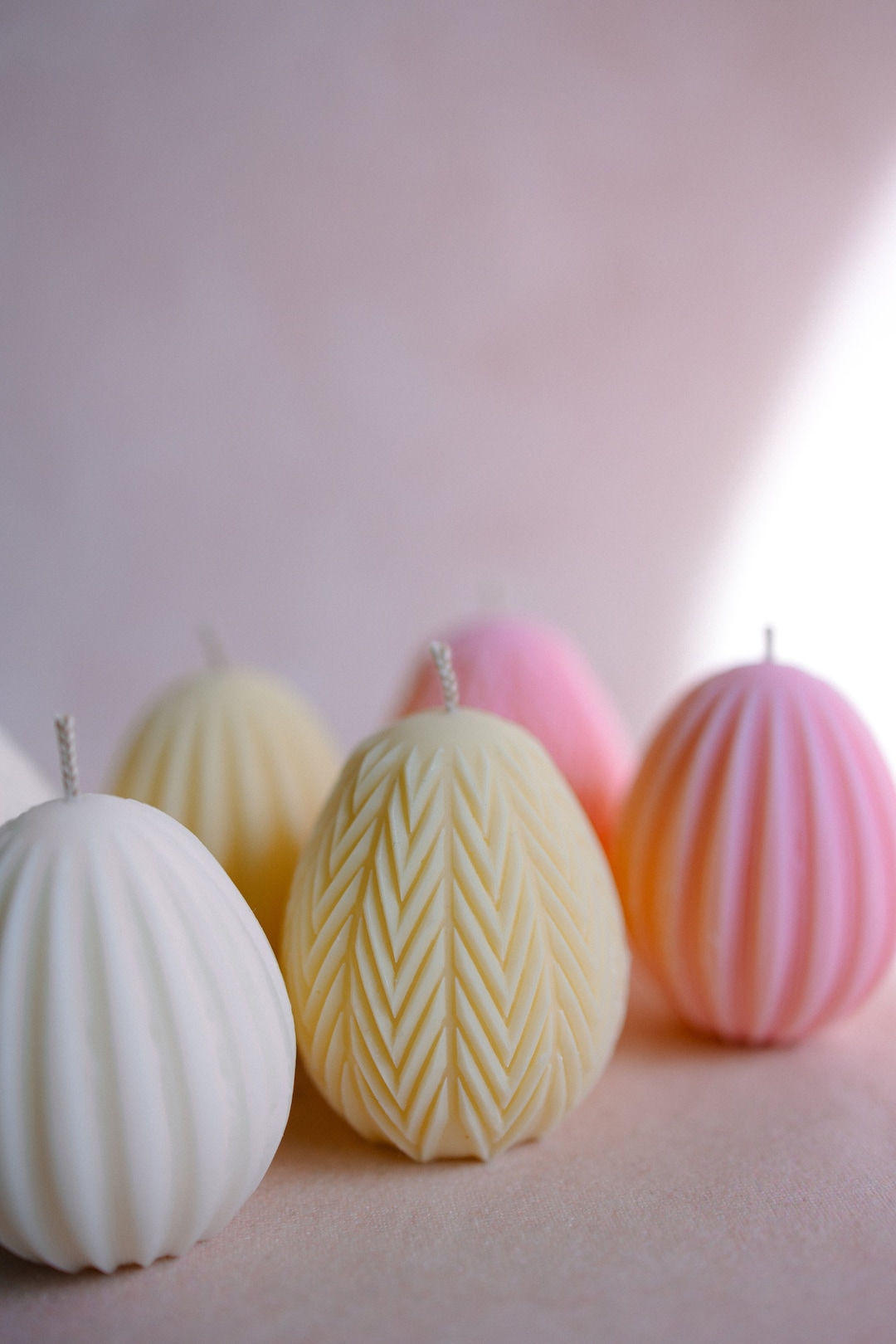 Easter Egg Large Candle Set| Easter Decor | Handmade | Soy Wax Vegan ...