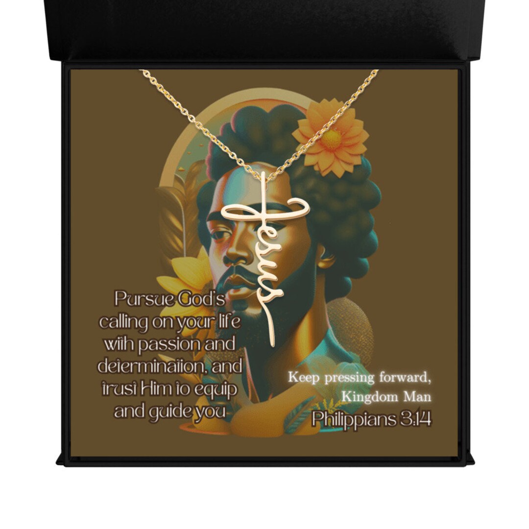 Pursue God's Calling on Your Life: I Am the Way Jesus Cross Necklace - Etsy