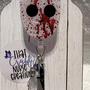 Jason Badge Reel, Jason Voorhees Badge Reel, Hockey Mask Badge Reel ...