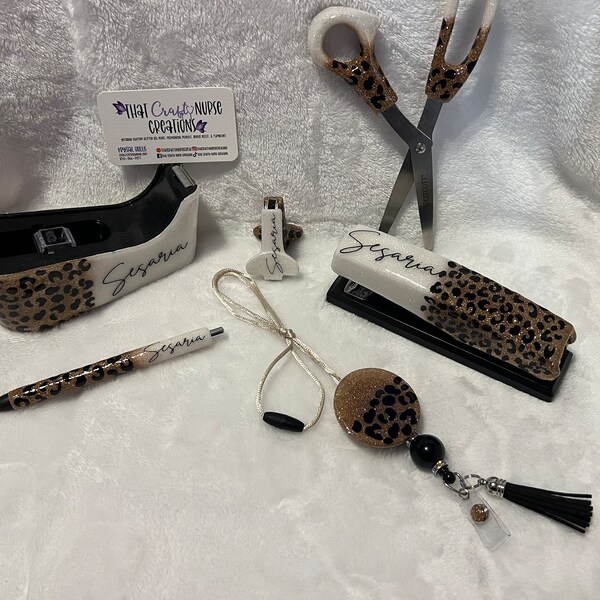 Leopard Print Office - Etsy