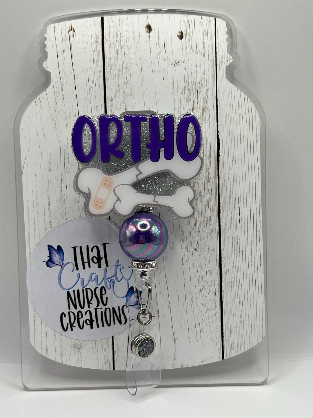 Ortho Badge Reel; Badge Reel for Orthopedic Nurse; Ortho Name Tag ...