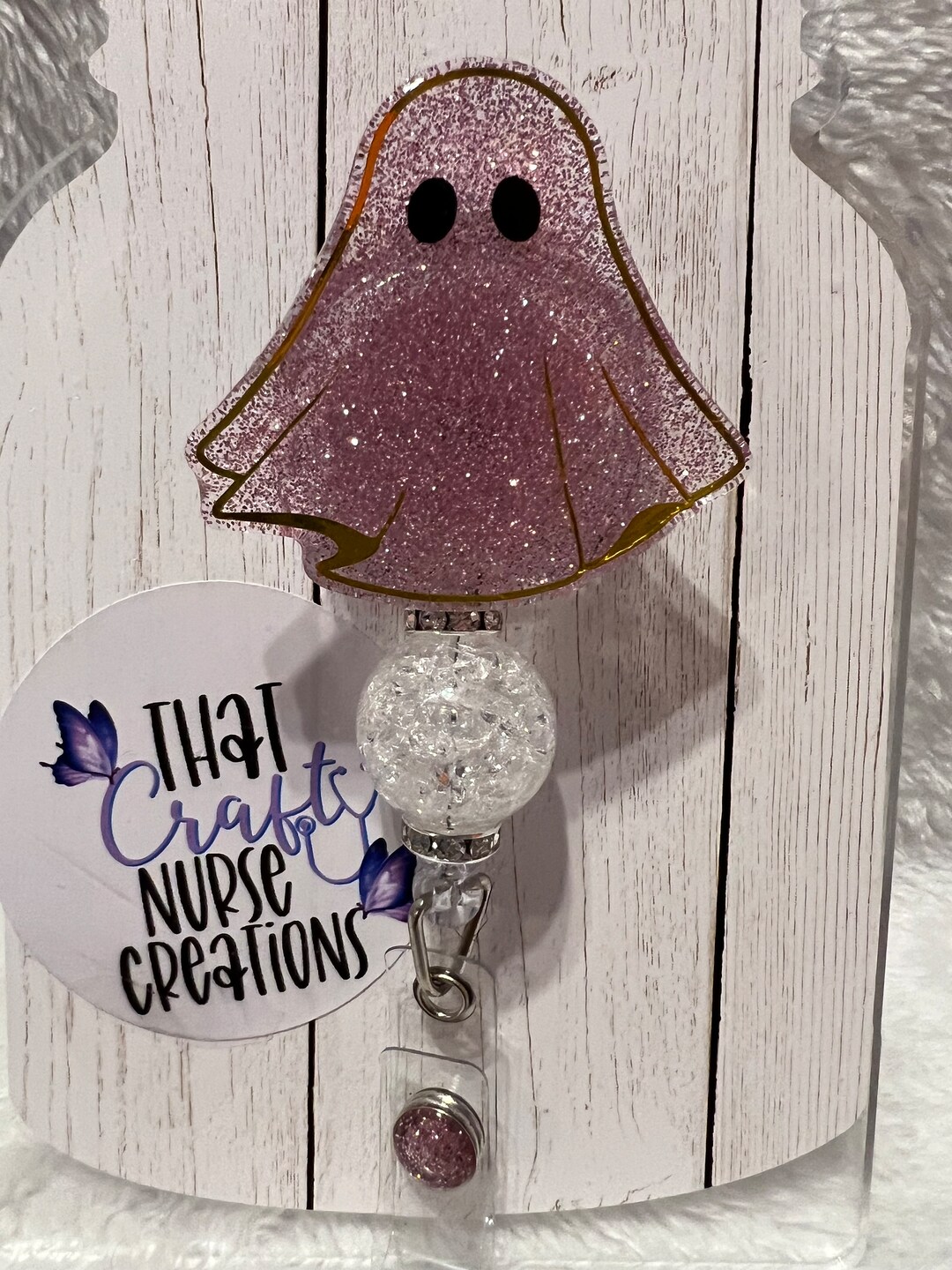 Spooky Ghost Badge Reel Fall Badge Reel Nurse Badge Reel - Etsy