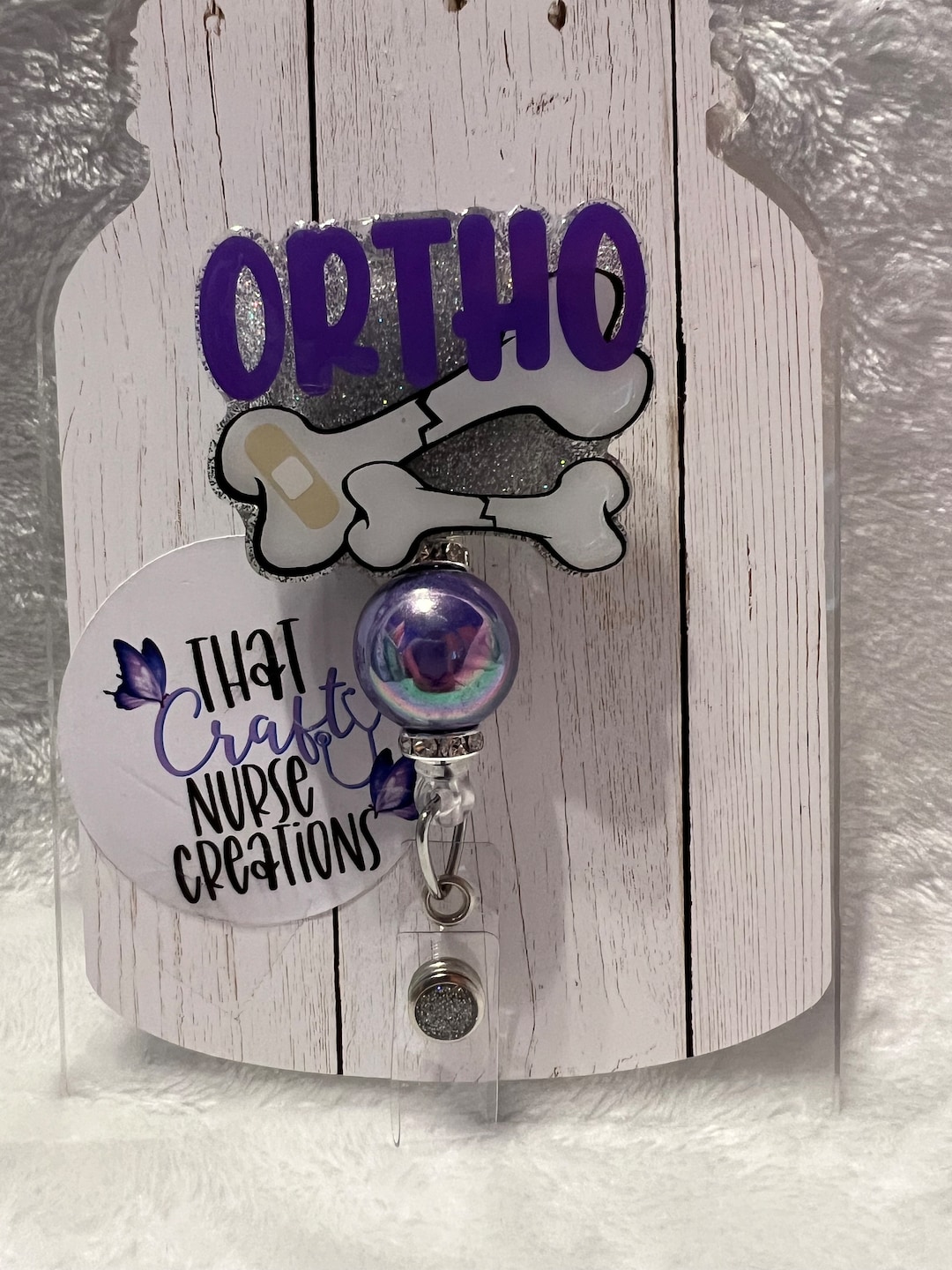 Ortho Badge Reel Badge Reel for Orthopedic Nurse Ortho Name Tag Holder ...