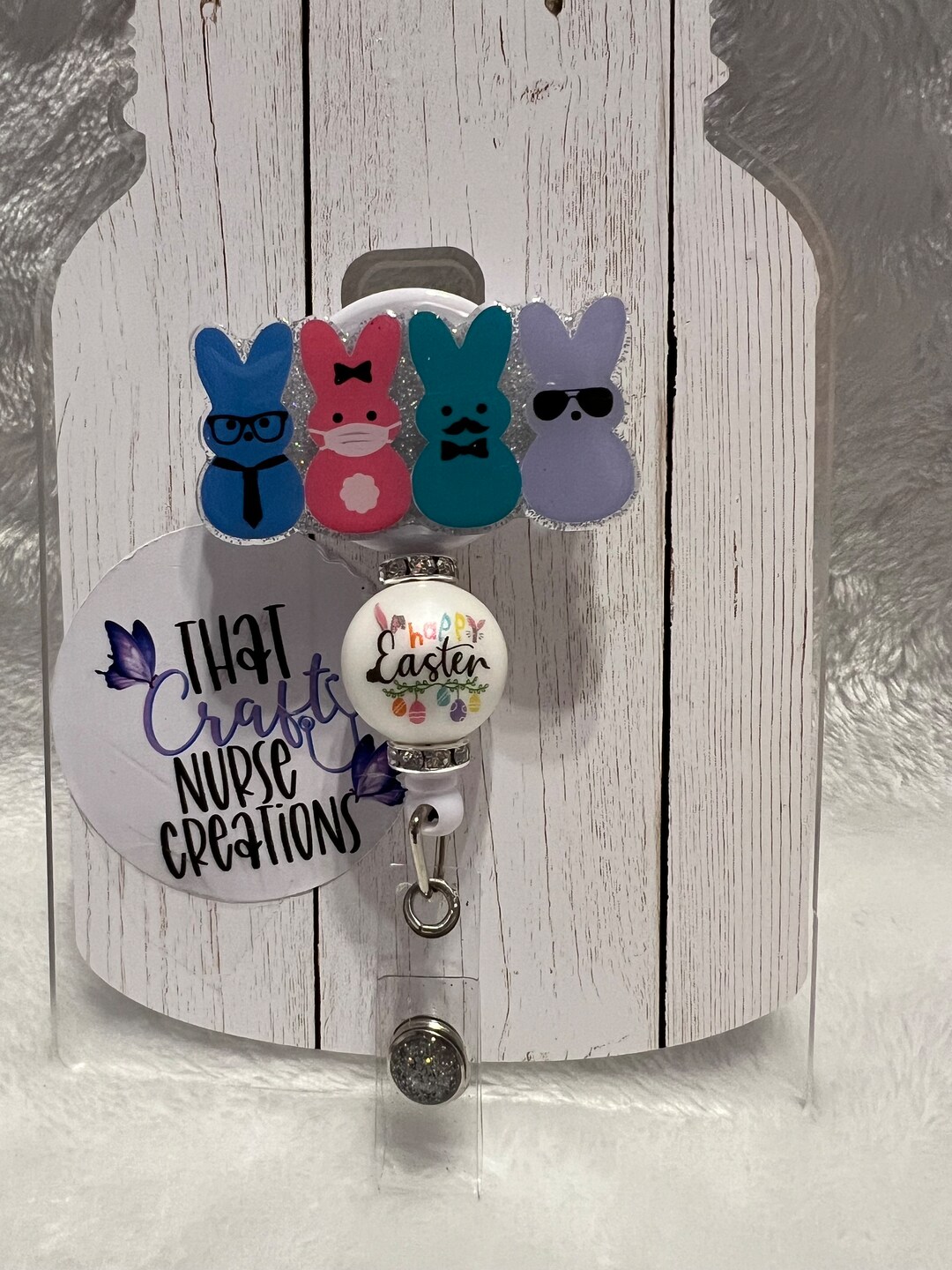 Easter Badge Reel, Easter Nurse Badge Holder, Cute Holiday Badge Reel ...