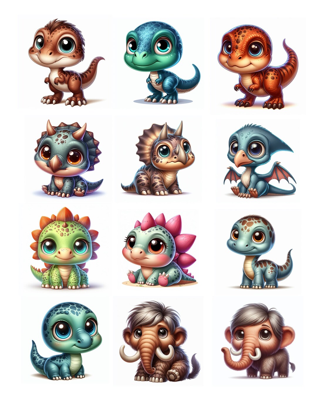 Arorable Dinosaur Sticker Sheet, Cute Stickers, Something Different ...