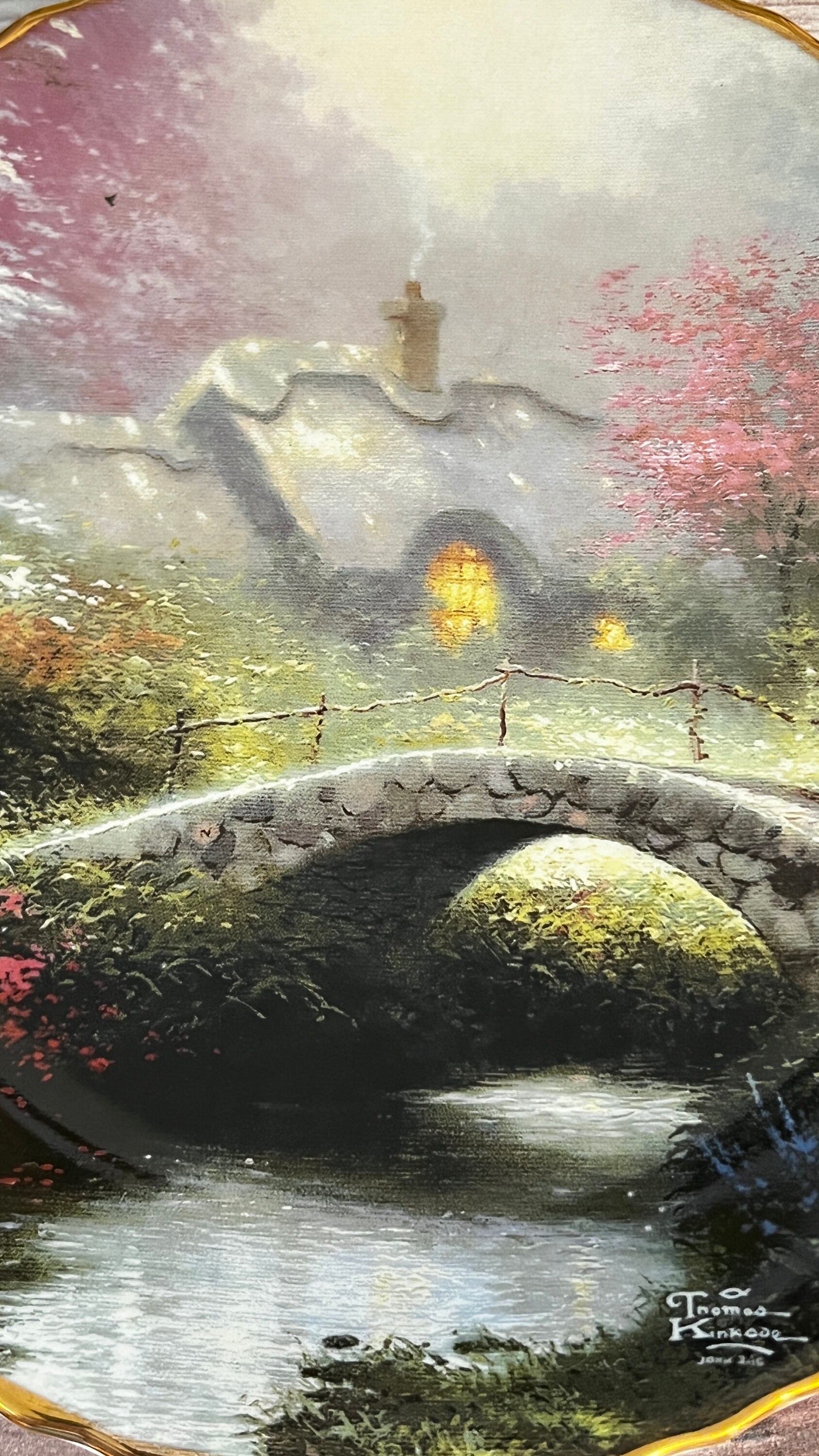Thomas Kinkade Romantic Hideways brookside Hideaway Collectors Plate - Etsy