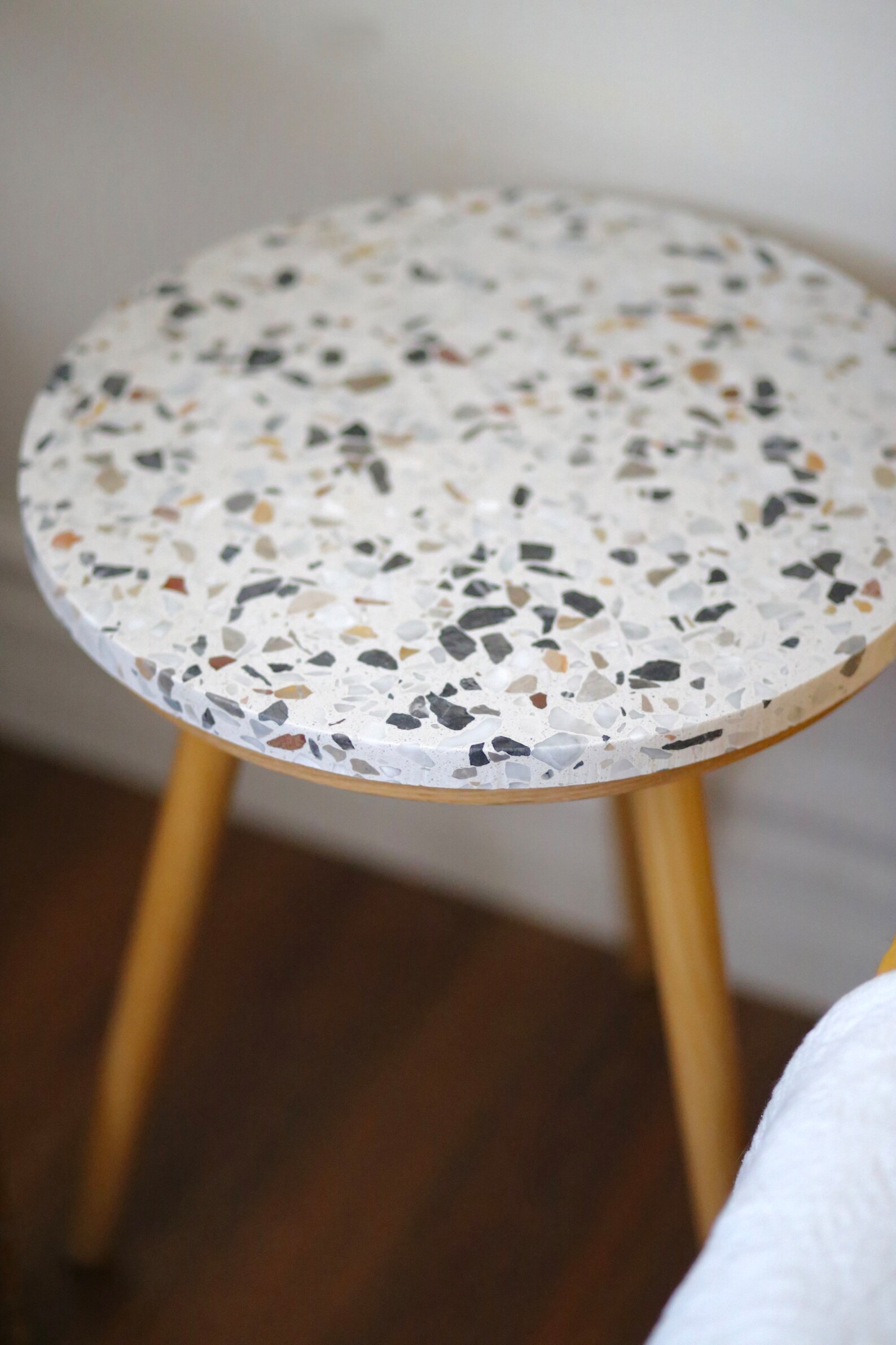 Round Terrazzo Table - Etsy