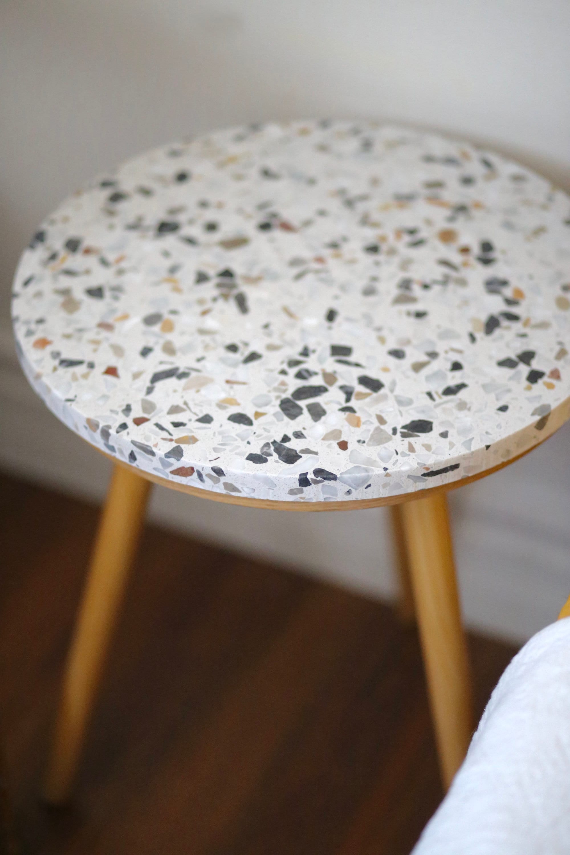 Round Terrazzo Table - Etsy