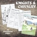 Medieval Knights & Chivalry Homeschool Curriculum Ages K-4 40 Pages of ...