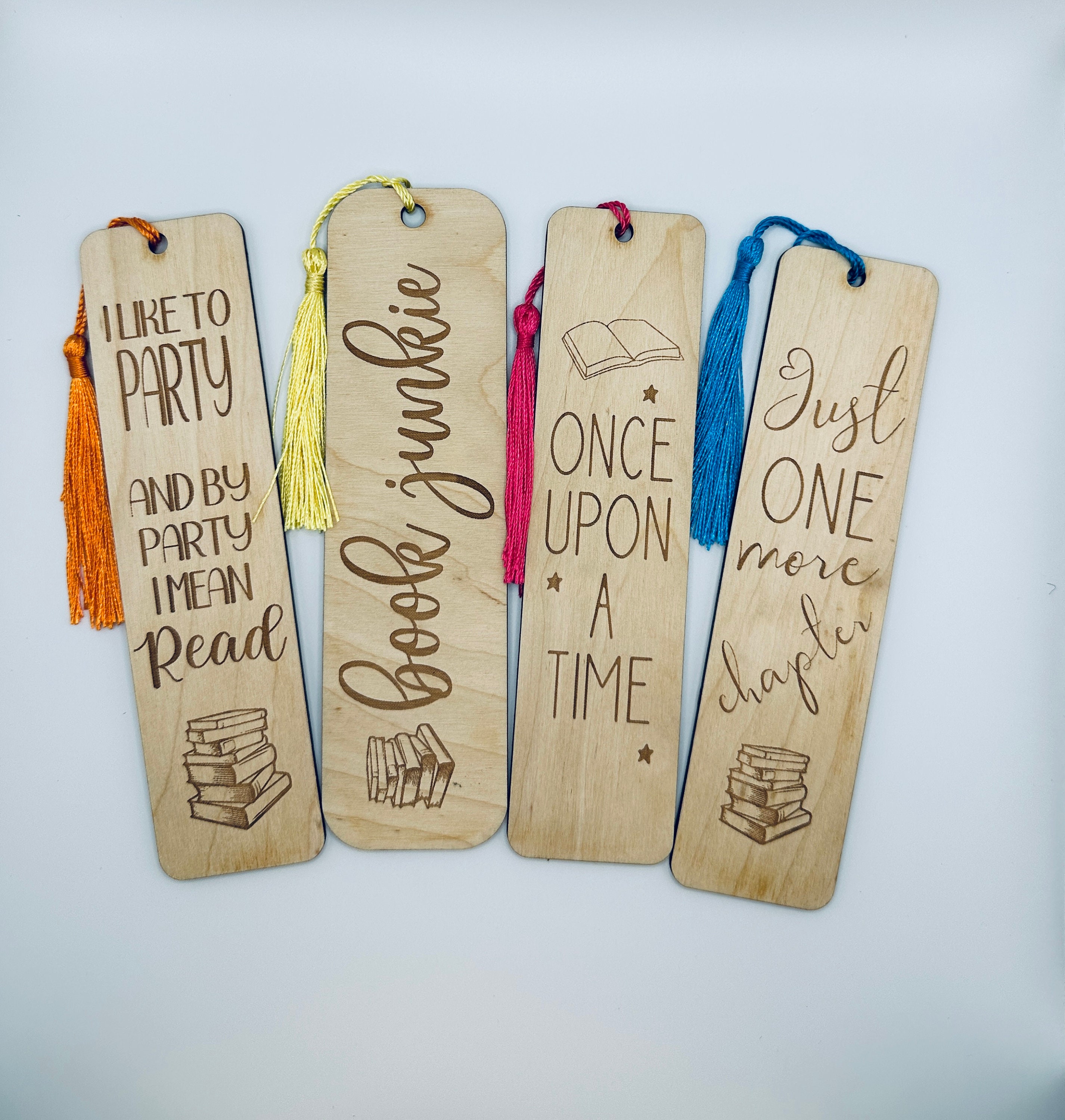 Engraved Wooden Bookmarks, Bookmarks, Book Lover - Etsy
