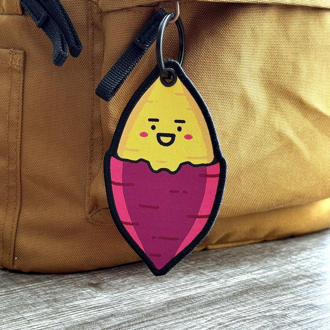 TASTY Japanese Sweet Potato Woven Key Tag - Etsy