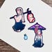 Yokai - STICKER SET - Matte Waterproof Vinyl - Etsy