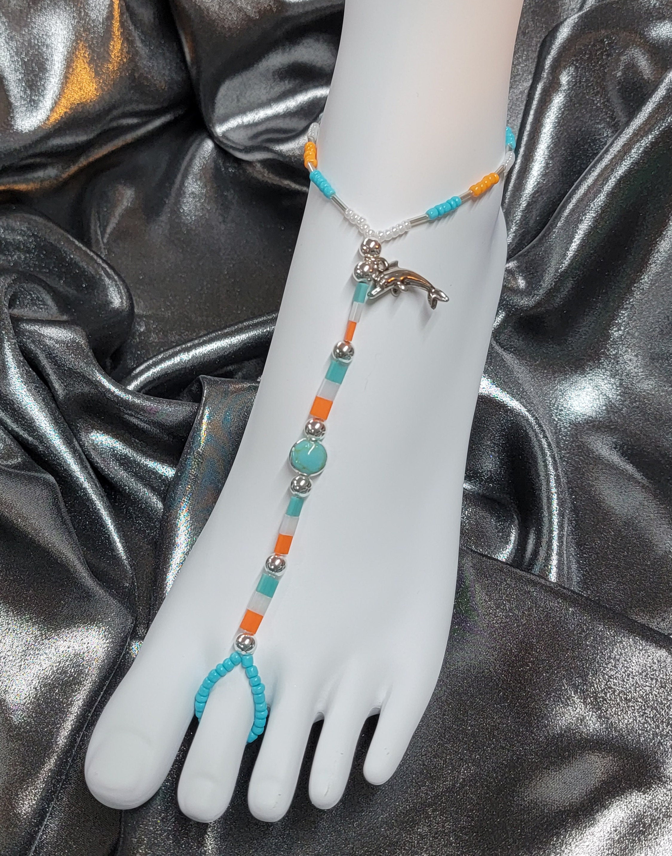 Beachy Dolphin Barefoot Sandals - Etsy