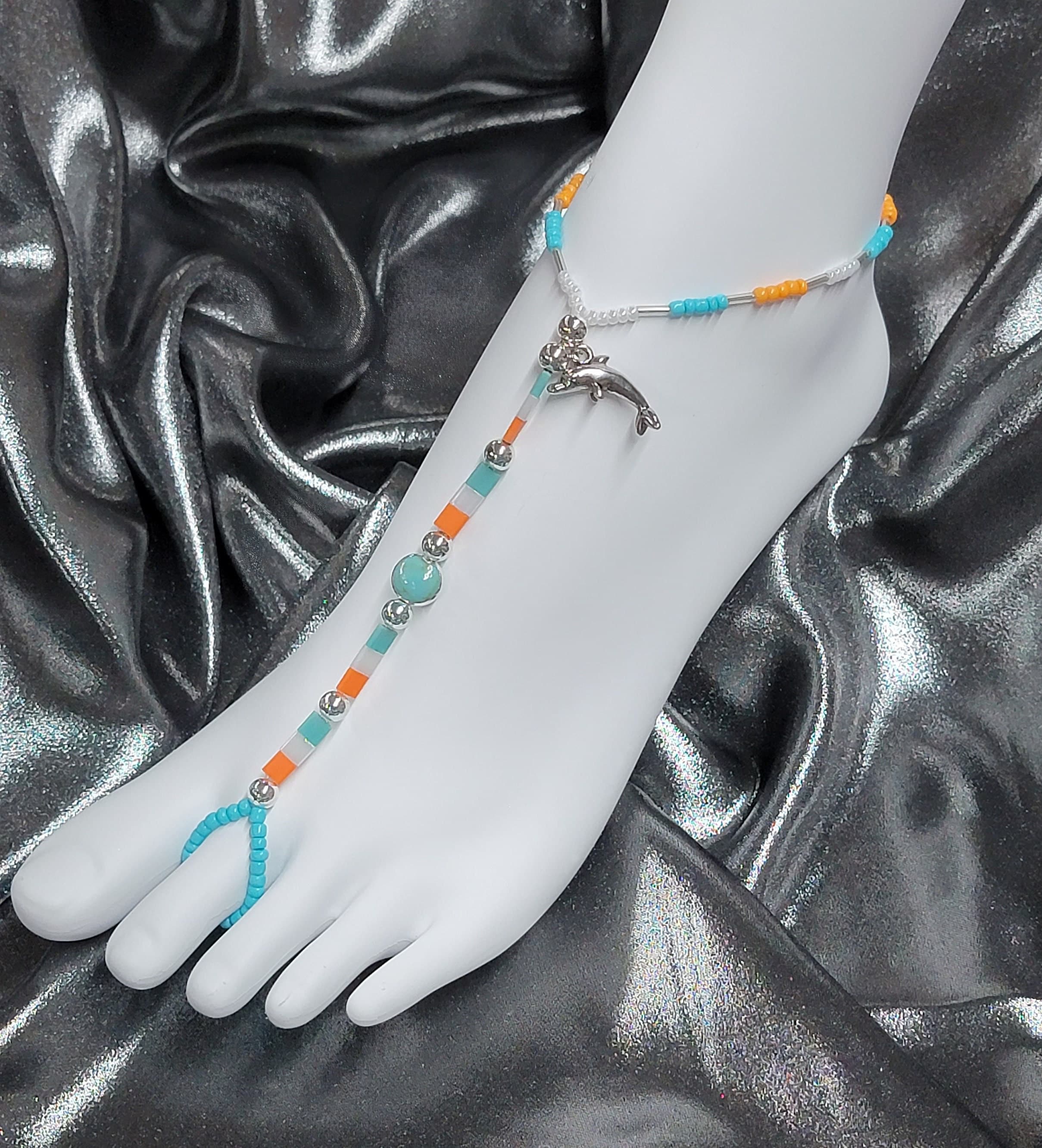 Beachy Dolphin Barefoot Sandals - Etsy