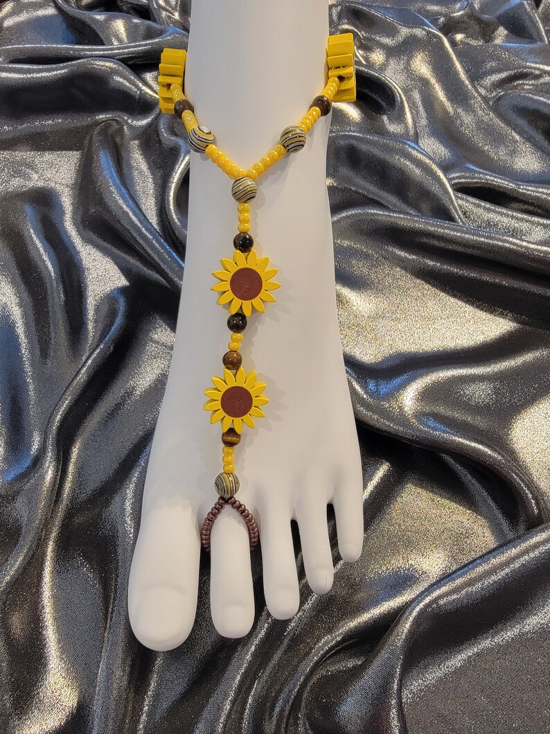Sunflower Barefoot Sandals - Etsy