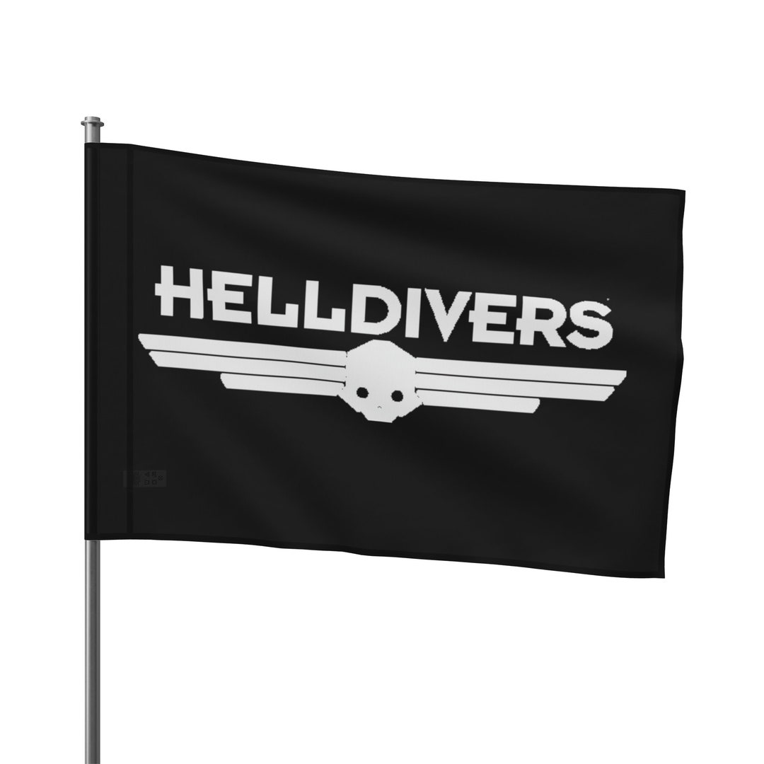 Helldivers 2 Helldivers Flag, Helldiver Merch, Helldiver Game, Merch for Gamer - Etsy