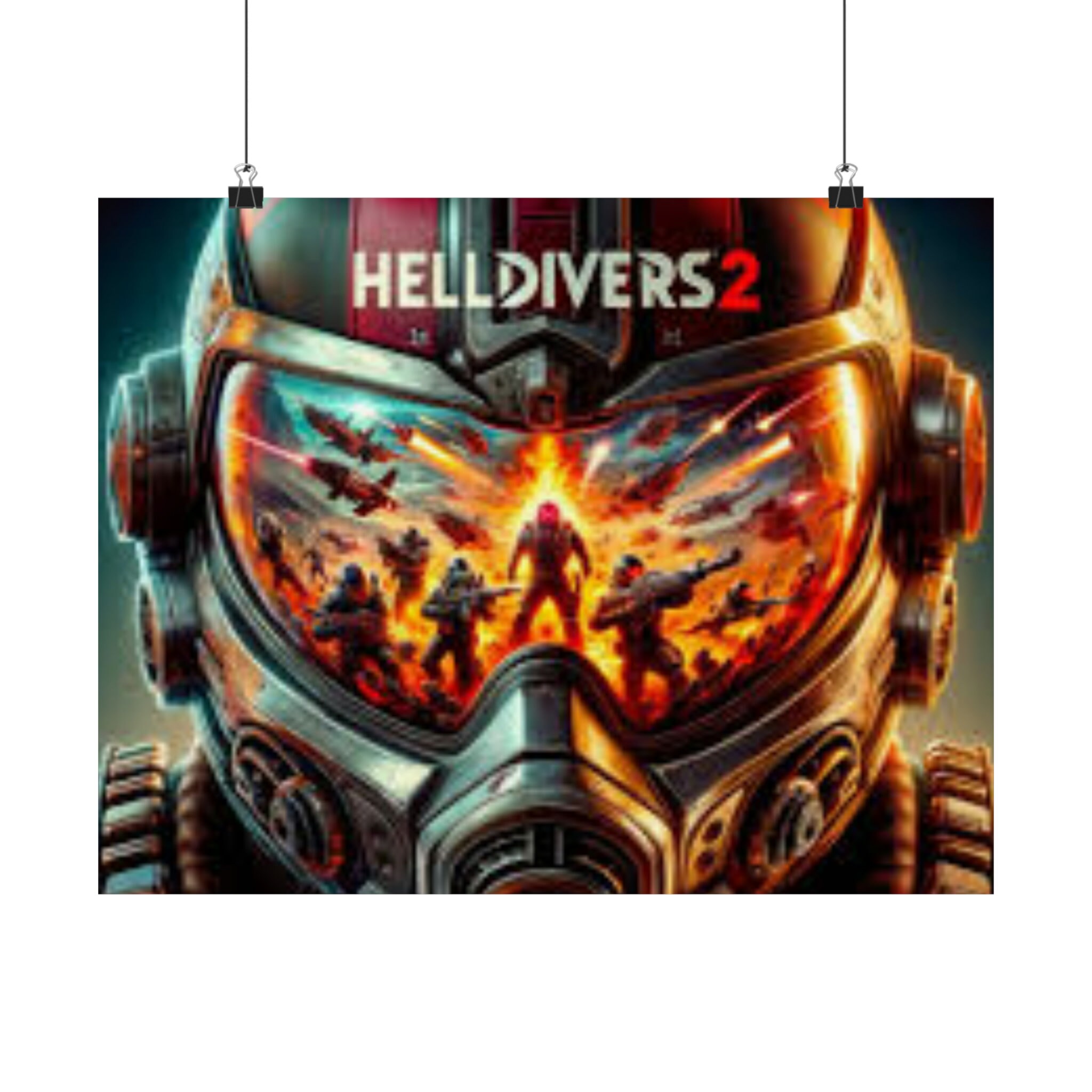 Helldiver Merch Helldivers 2 Poster Helldivers Merch for Gamer Merch ...