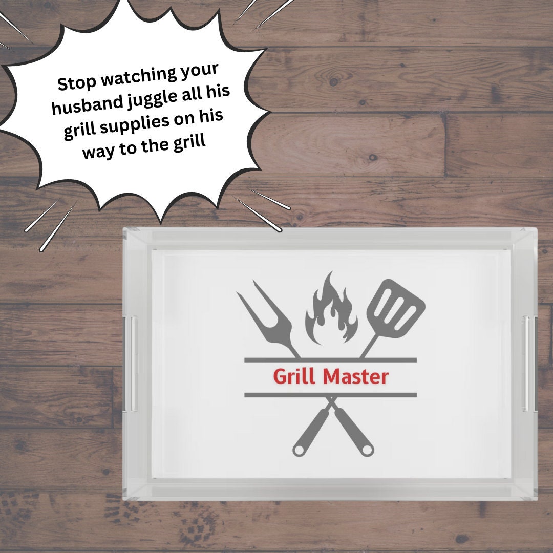 Grilling Tray, Grill Accessories, BBQ Gifts, Dad Gift From Kids ...